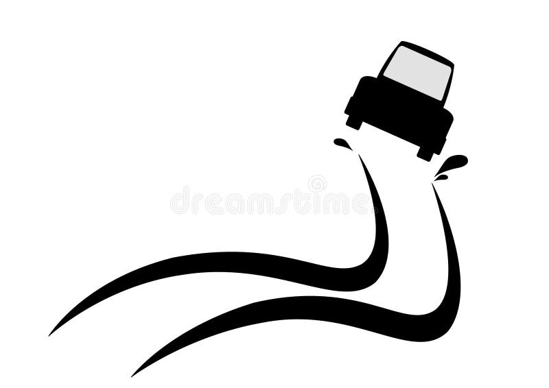 Skid Car stock illustration. Illustration of vehicle - 23479449