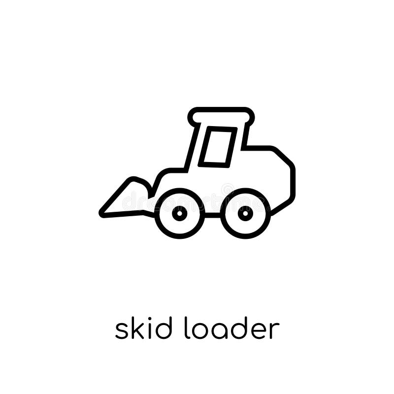 Skid Loader Icon from Industry Collection. Stock Vector - Illustration ...