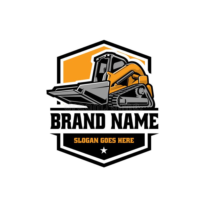 Skid Loader Logo Vector EPS Isolated Stock Vector - Illustration of ...