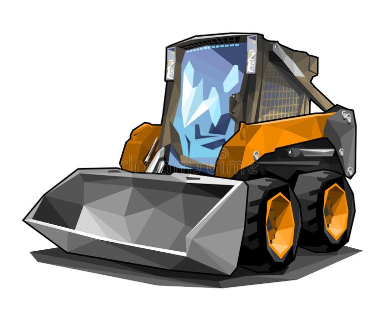 Cartoon Skid Steer Stock Illustrations – 379 Cartoon Skid Steer Stock ...