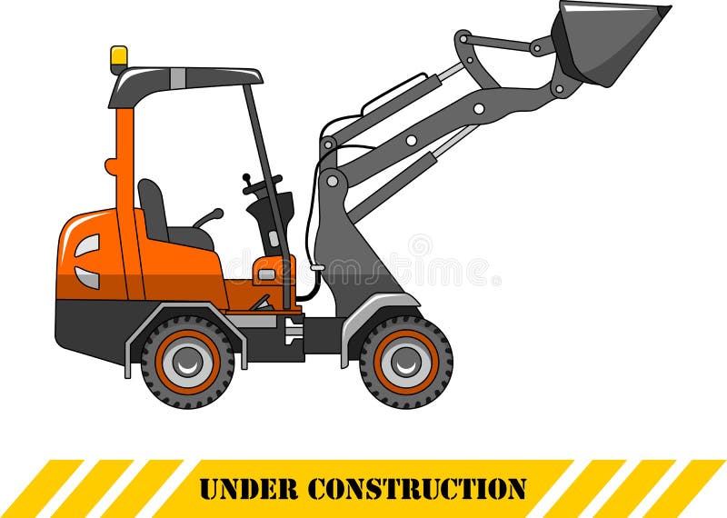 Cartoon Skid Steer Stock Illustrations – 296 Cartoon Skid Steer Stock ...