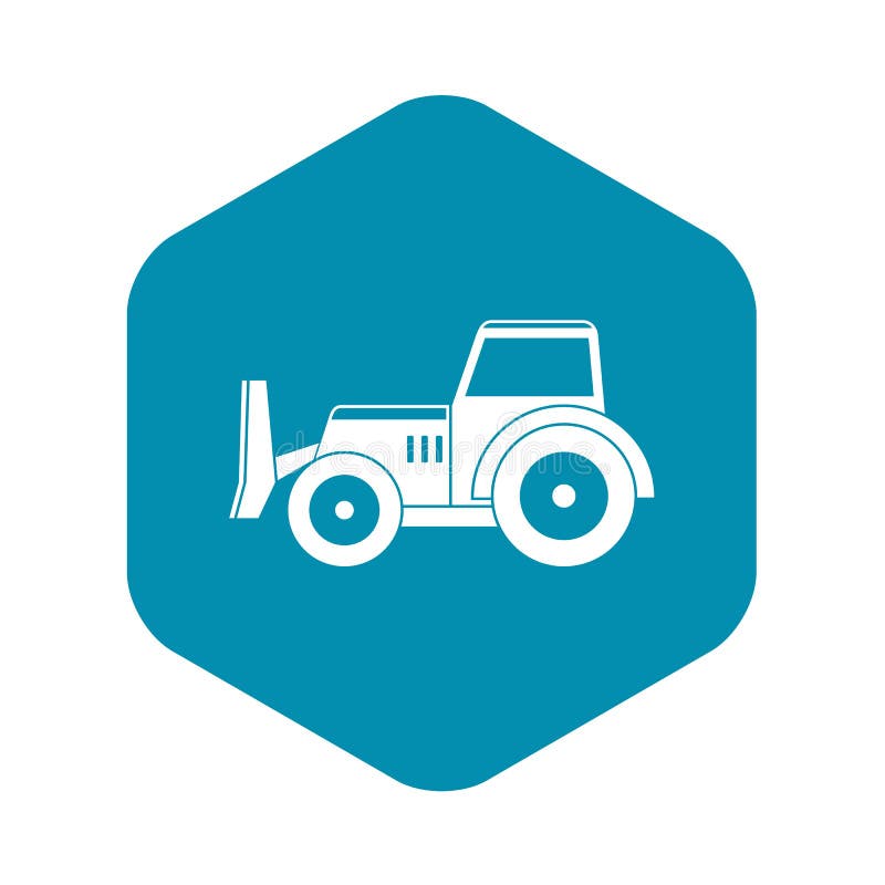 Skid Steer Loader Icon Simple Stock Vector - Illustration of mover ...