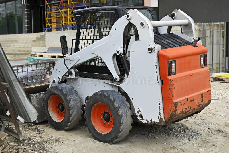 Skid steer loader machine stock image. Image of industrial - 316552377
