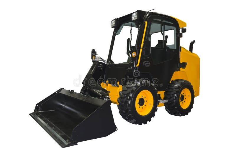Skid Steer Loader, Side View Stock Photo - Image of cargo, load: 190463034