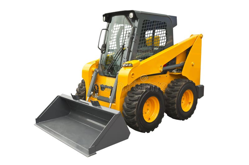 Skid Steer Loader, Side View Stock Photo - Image of cargo, load: 190463034