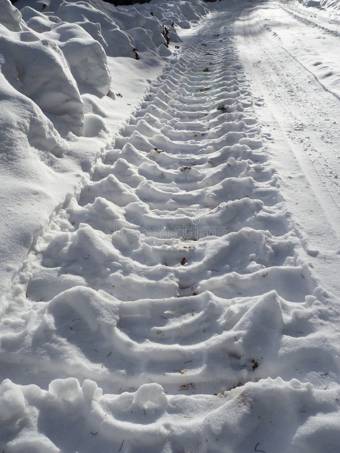 Skid Marks in Snow stock photo. Image of white, tracks, dangerous - 43546