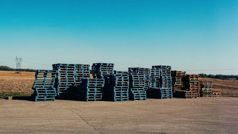 Skids stock photo. Image of stacked, pallet, storage - 25775496