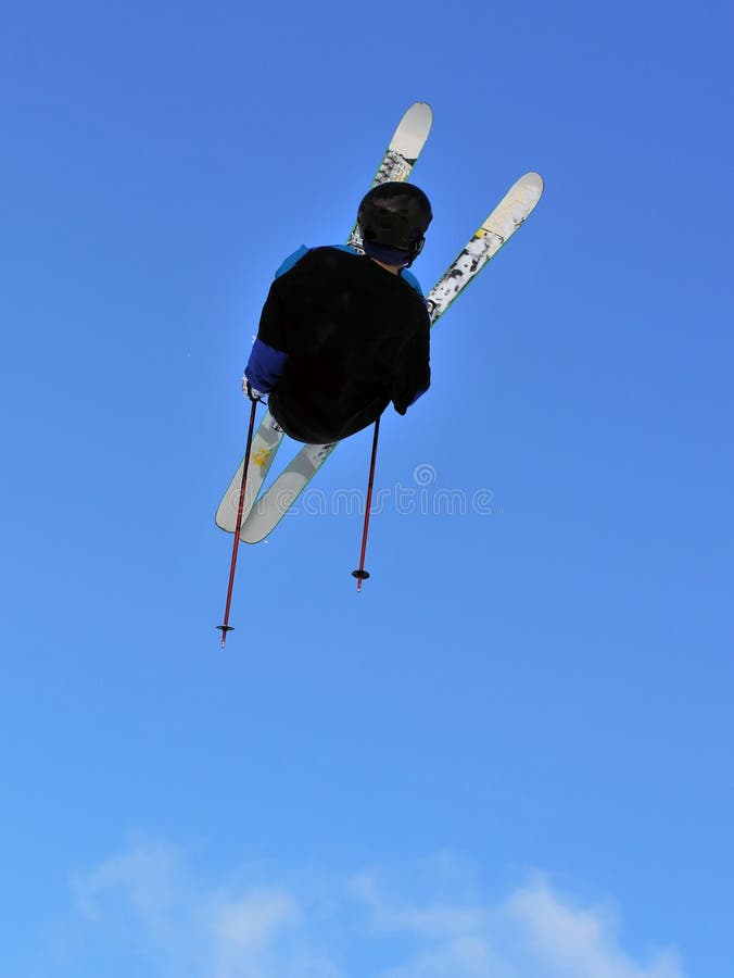 Skier in the air stock photo. Image of alps, freerider - 14331810