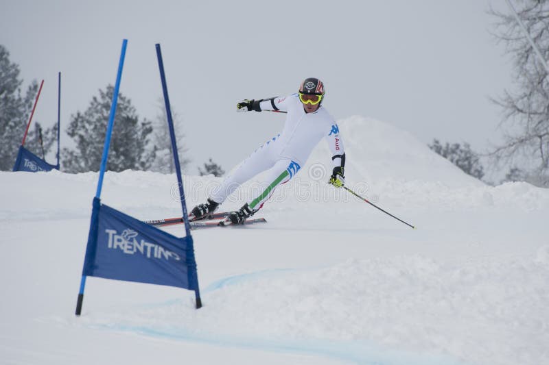 Skier in Giant Slalom Test editorial photo. Image of olympic - 37527161