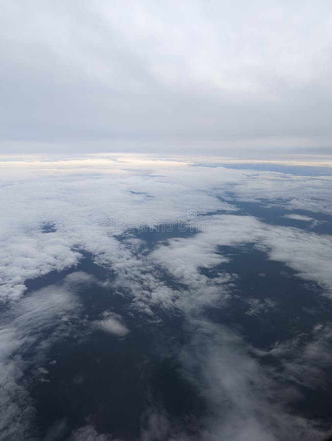 Skies and clouds from top stock image. Image of reflection - 263709861