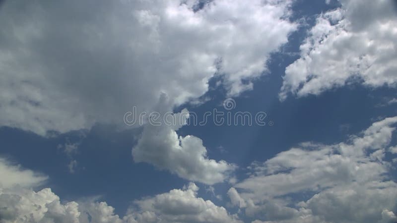 The Skies. Fast Moving Clouds on the Blue Sky Stock Video - Video of ...