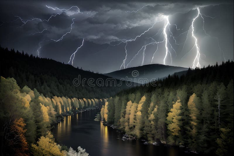 Skies on Fire stock illustration. Illustration of stunning - 268059361