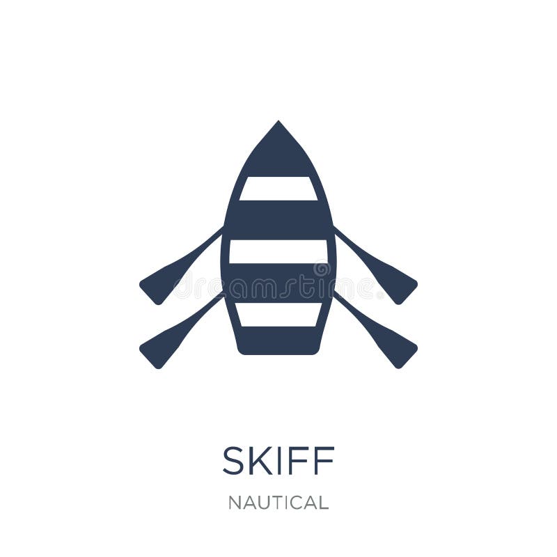 Skiff Icon. Trendy Flat Vector Skiff Icon on White Background Fr Stock ...