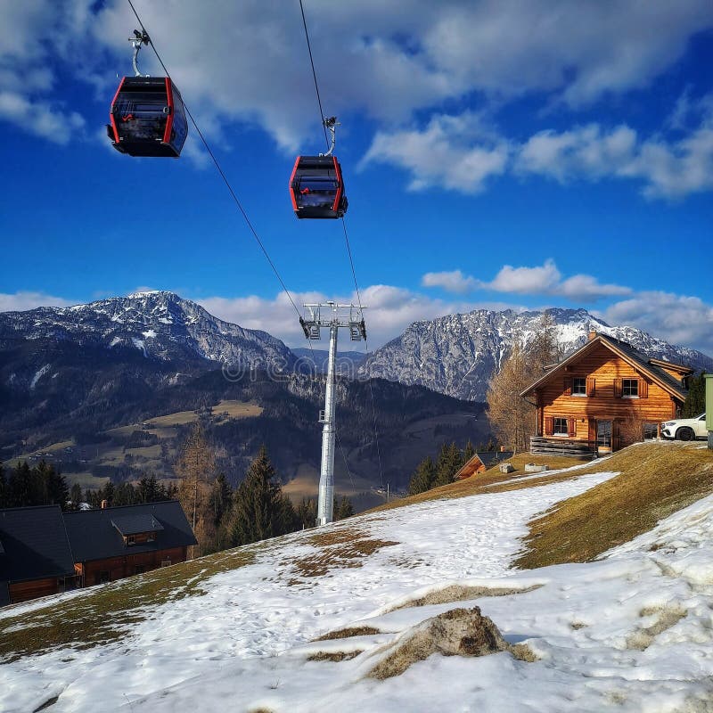 Skiing in Alpy. stock image. Image of skiing, alpy, austria - 272702725