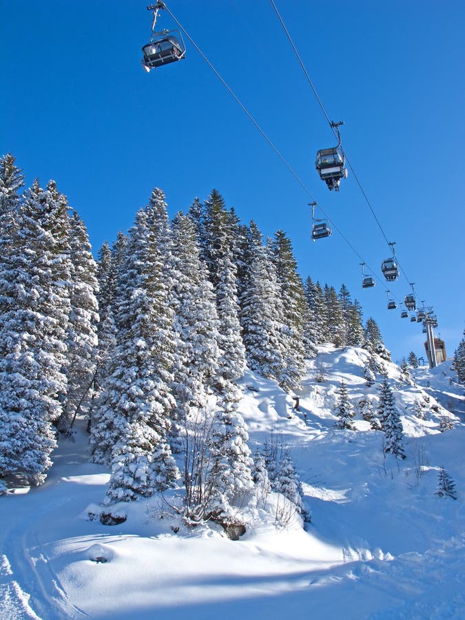 Skiing slope stock image. Image of bright, landscape - 14609899