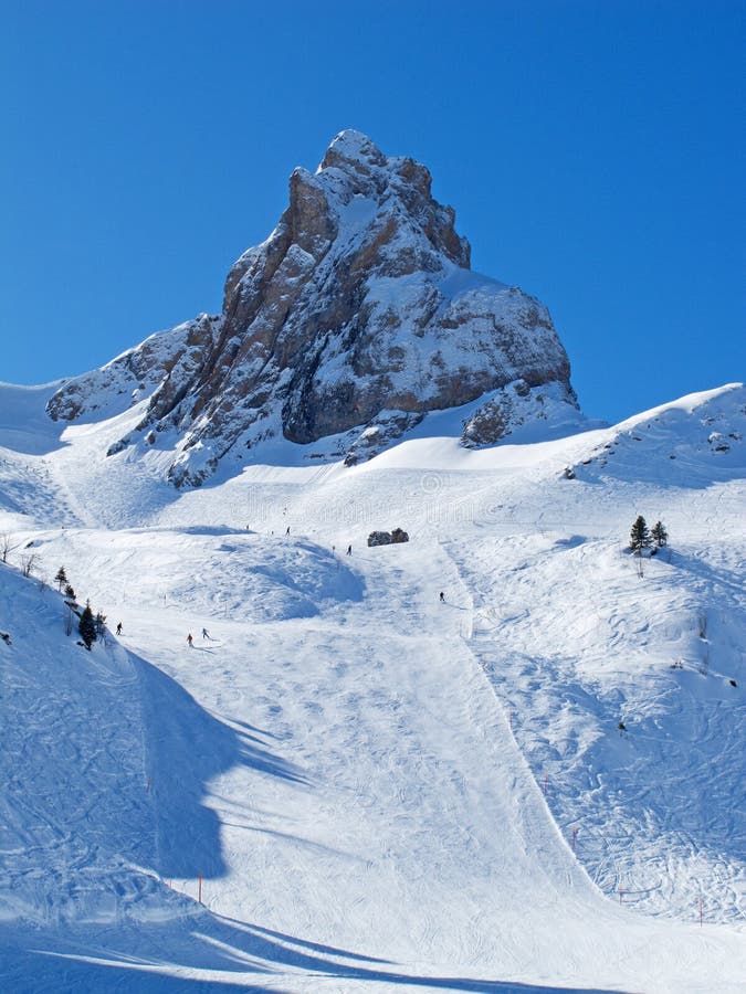 Skiing slope stock photo. Image of alpine, piste, holiday - 16331322