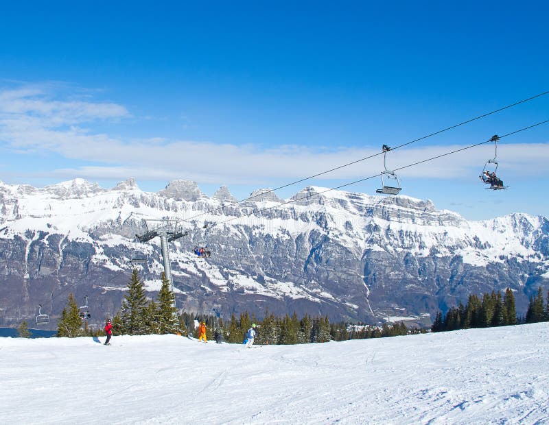 Skiing slope stock photo. Image of rest, leisure, peak - 22095032