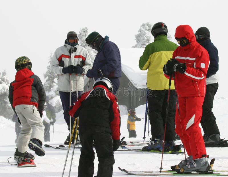 Extreme Cold Downhill Skiing 2 Stock Photo - Image of freezing, skier ...