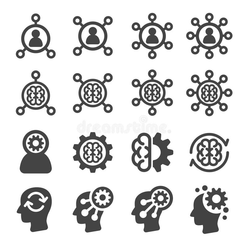 Skill icon set stock vector. Illustration of line, innovation - 136571667
