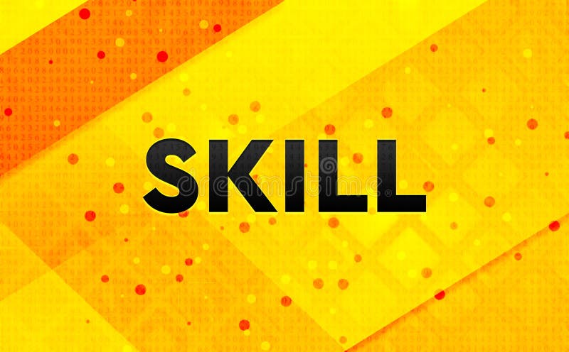 Design Concept Of Word SKILL Website Banner Stock Vector - Illustration ...