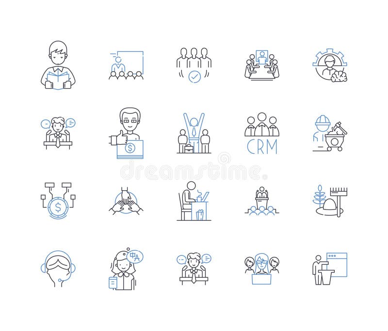 Skill Building Line Icons Collection. Mastery, Improving, Developing ...