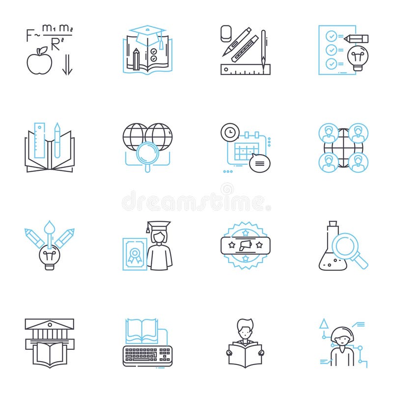 Skill-building Linear Icons Set. Development, Mastery, Competence ... Skill-building Linear Icons Set. Development, Mastery, Competence ...