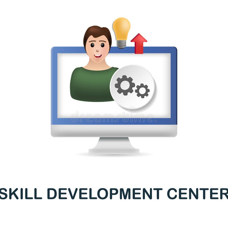 Skill Development Center Icon. 3d Illustration from Smart City ...