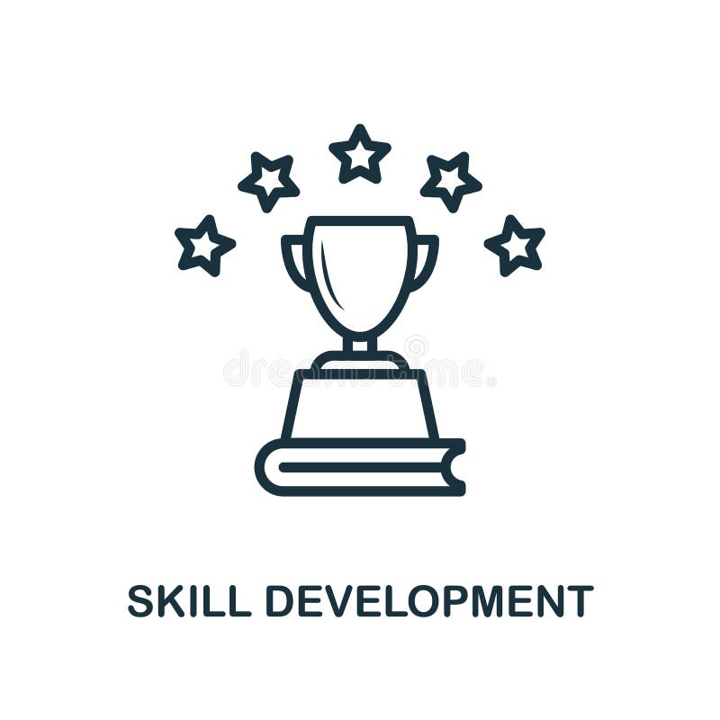 Skill Development Icon Outline Style. Thin Line Creative Skill ...