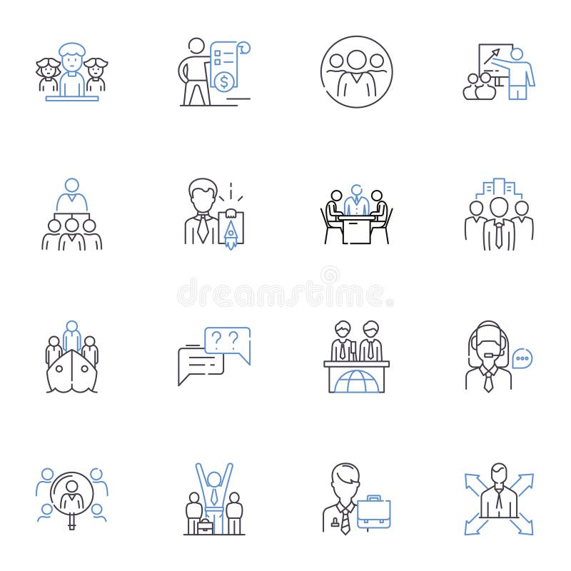 Skill Development Line Icons Collection. Learning, Practice ...
