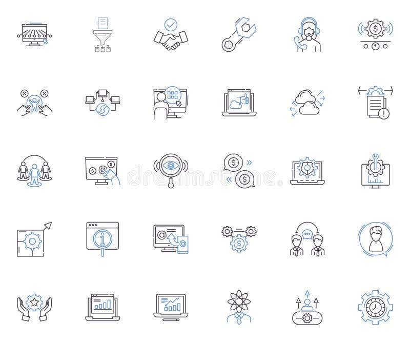 Skill Enhancement Line Icons Collection. Learning, Education, Training ...