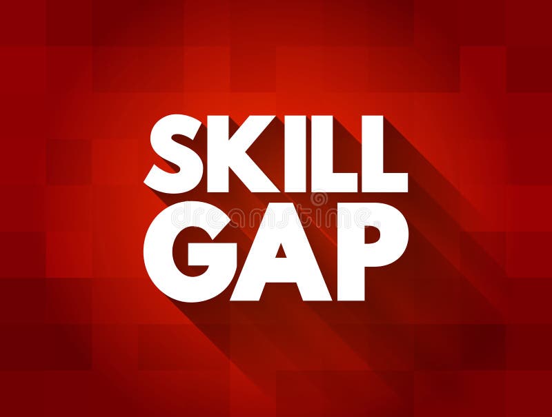 Skill Gap Text Quote, Concept Background Stock Illustration ...