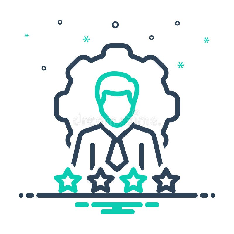 Mix Icon for Skill, Ability and Employee Stock Illustration ...