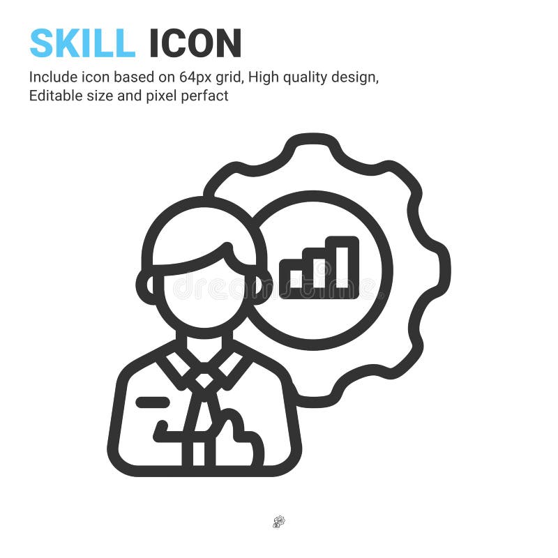 Competence Icon Head Stock Illustrations – 174 Competence Icon Head ...