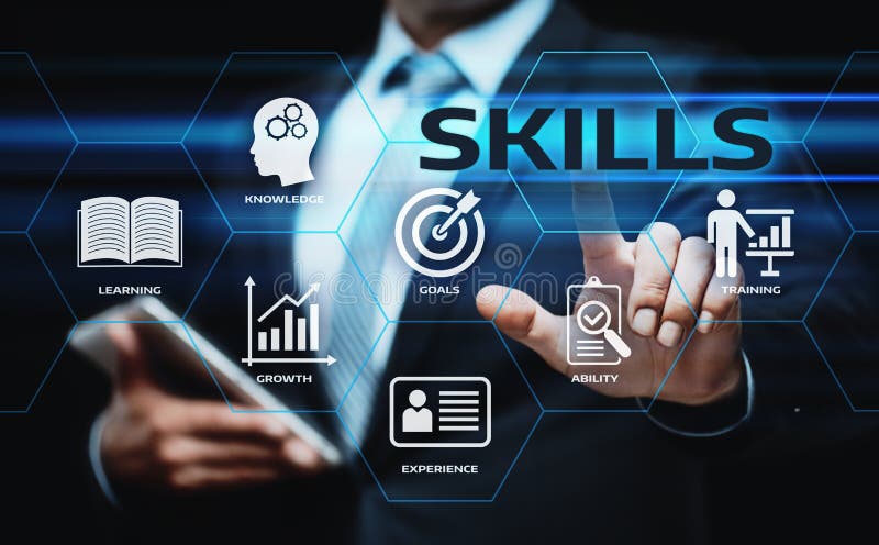 Skill Knowledge Ability Business Internet Technology Concept Stock ...