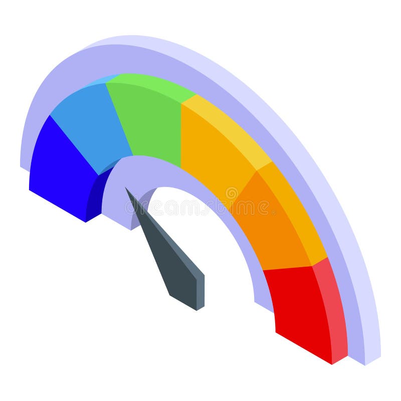 Skill Level Arrow Icon Isometric Vector. Training Capacity Stock Vector ...