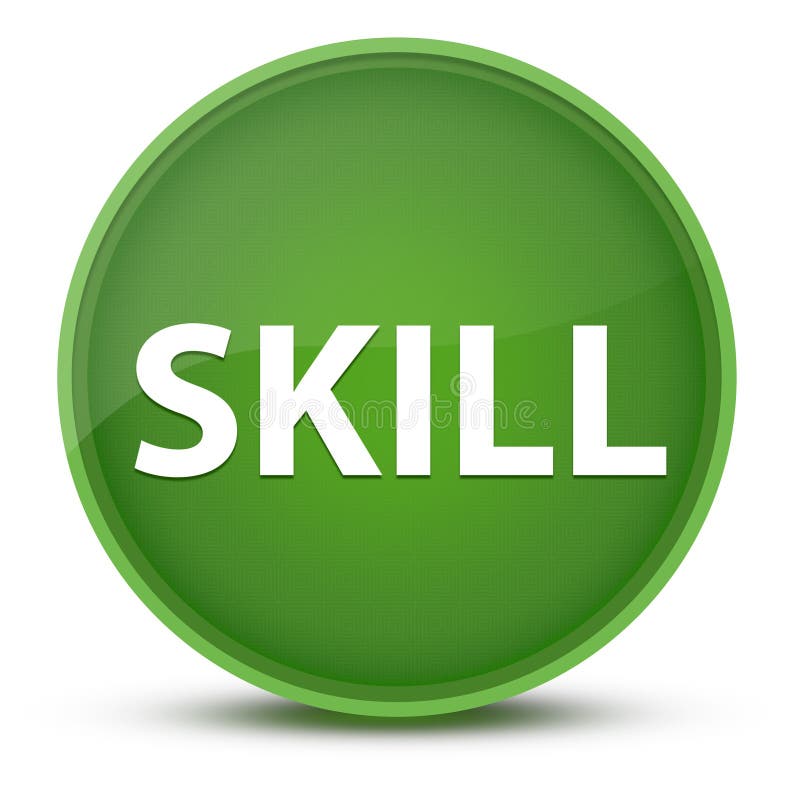 Skill Luxurious Glossy Green Round Button Abstract Stock Illustration ...