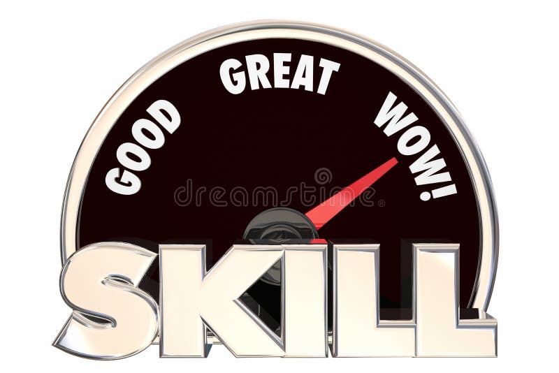 Skill Talent Experience Knowledge Measurement Stock Illustration - Illustration of skilled ...