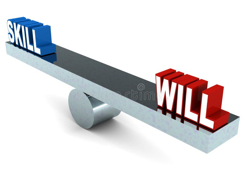 Skill and will stock illustration. Illustration of personal - 43381850