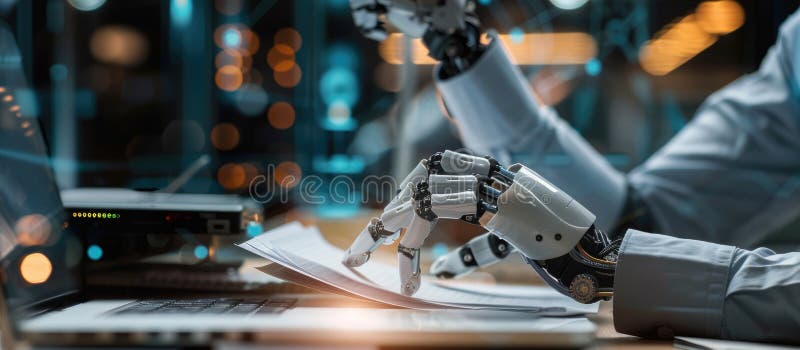 Engineer Human Worker with Robotic Artificial Intelligence with AI ...