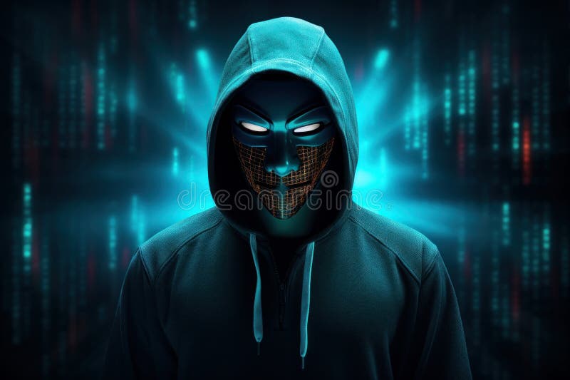 Skilled Anonymous Hacker. Generate Ai Stock Image - Image of deep, internet: 290974587