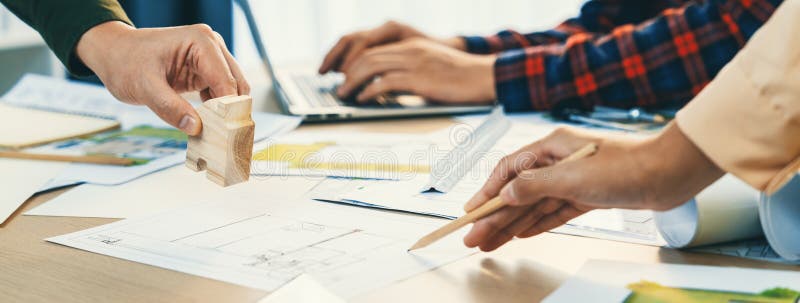 Skilled Architect Using Architectural Equipment during Meeting ...