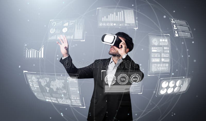 Skilled Business Man Looking Data Analysis while Planning Strategy ...