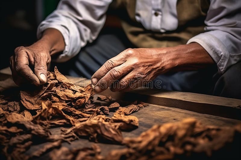 Traditional Cigar Making by Hand Stock Image - Image of precision ...