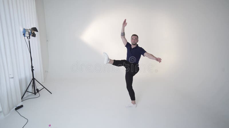 The Balancing Pose is Beautifully Showcased in a Unique and Vibrant ...