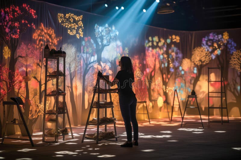 Skilled Decorator Installs a Thematic Backdrop, Creating a Mesmerizing ...