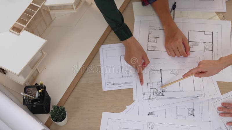 Skilled Interior Designer Team Focusing on Their Performance ...