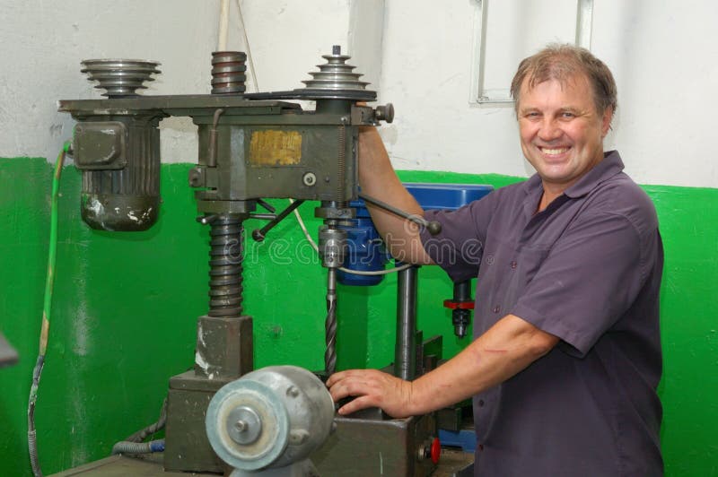 Skilled Labourer in Factory Stock Photo - Image of poor, occupation ...