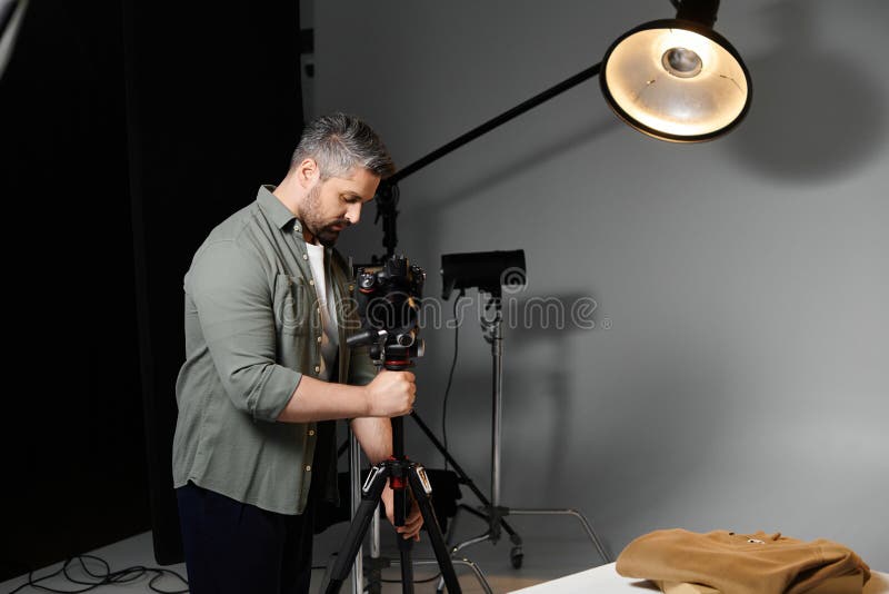 Creative Man Capturing Details Camera Stock Photos - Free & Royalty ...