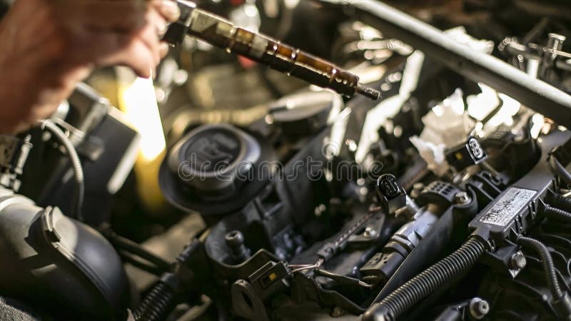 Mechanic Extracting Diesel Engine Injector Stock Video - Video of ...
