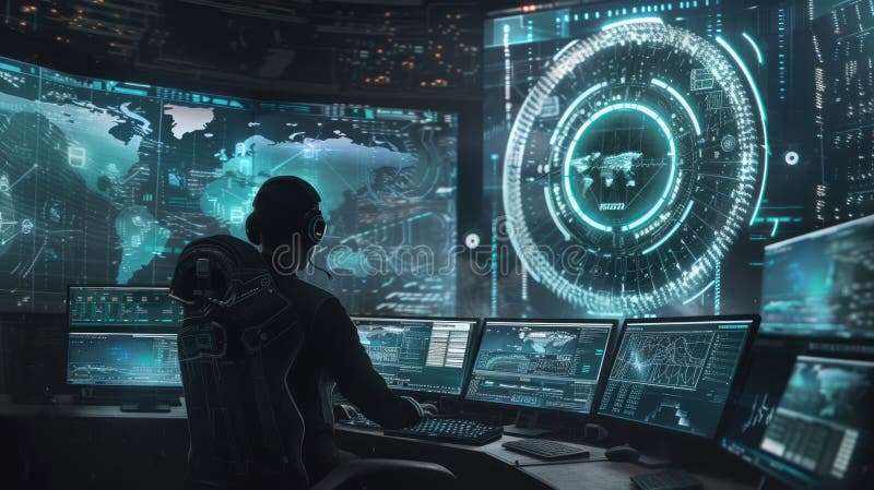 Skilled Programmer Coding Engineering Code While Sitting At Computer